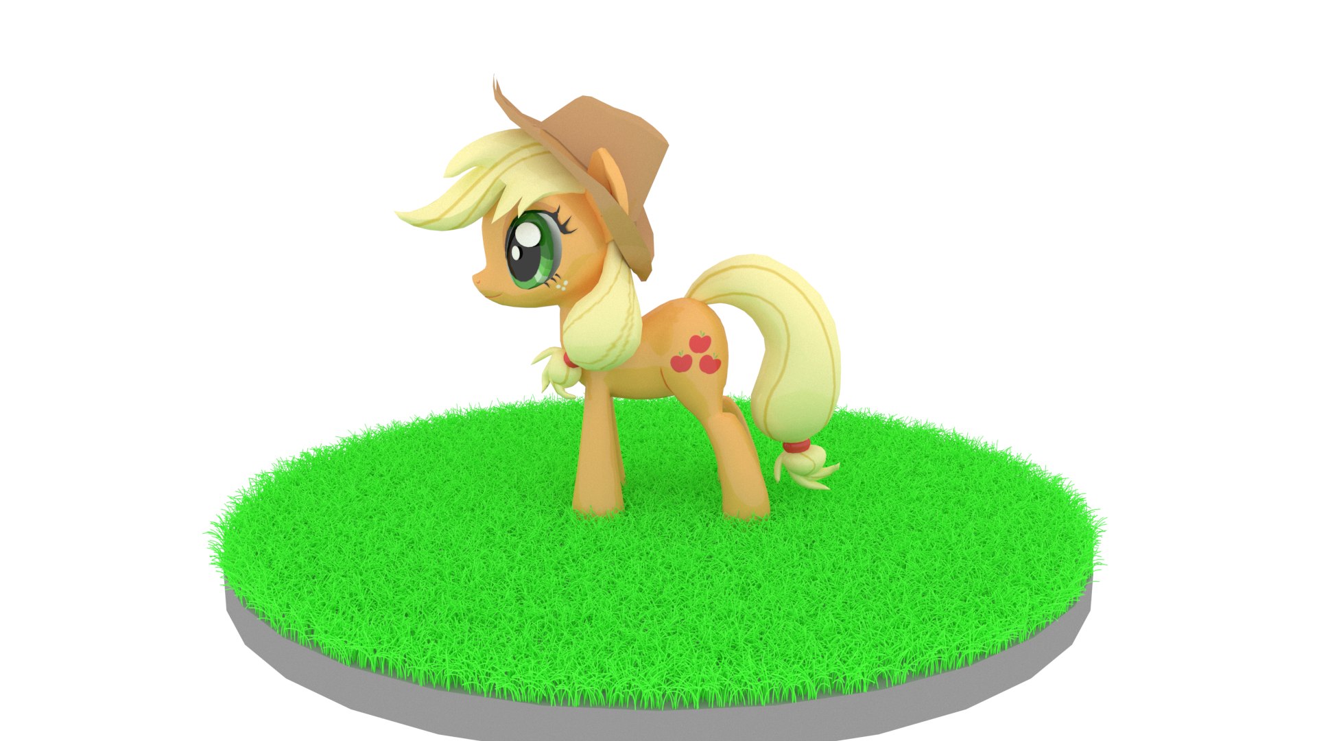 3D Lowpoly Yellow Pony Rigged - TurboSquid 2020017