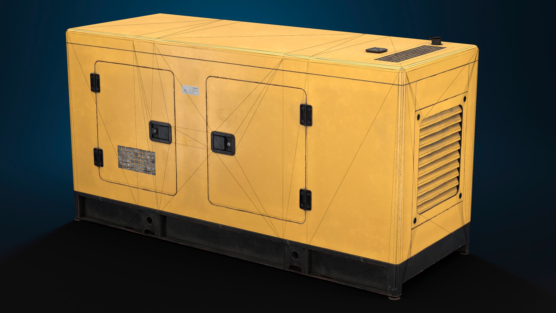 3D model Diesel Generator Low Poly PBR - TurboSquid 1955021