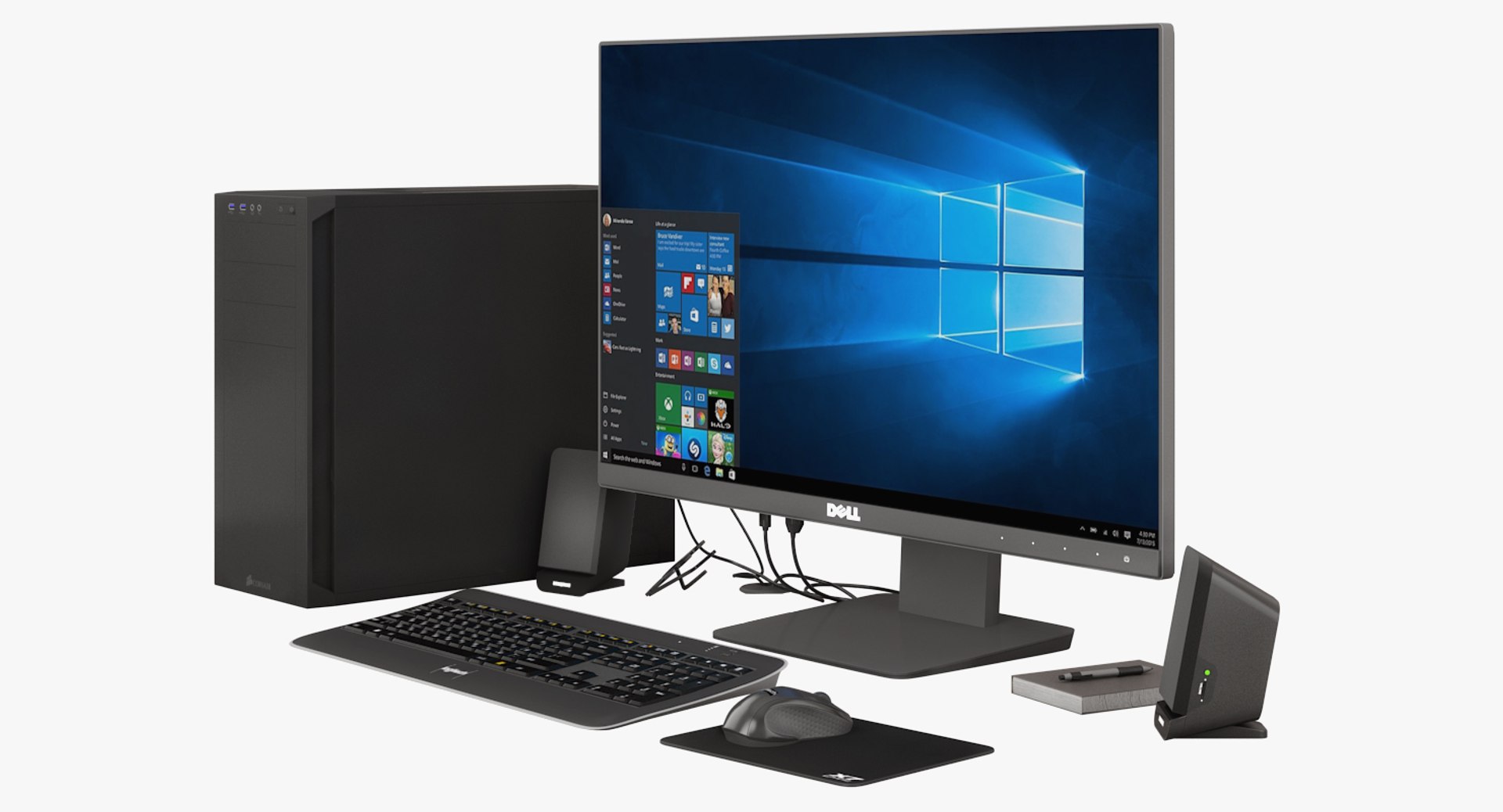 Computer Set 3D Model - TurboSquid 1229986