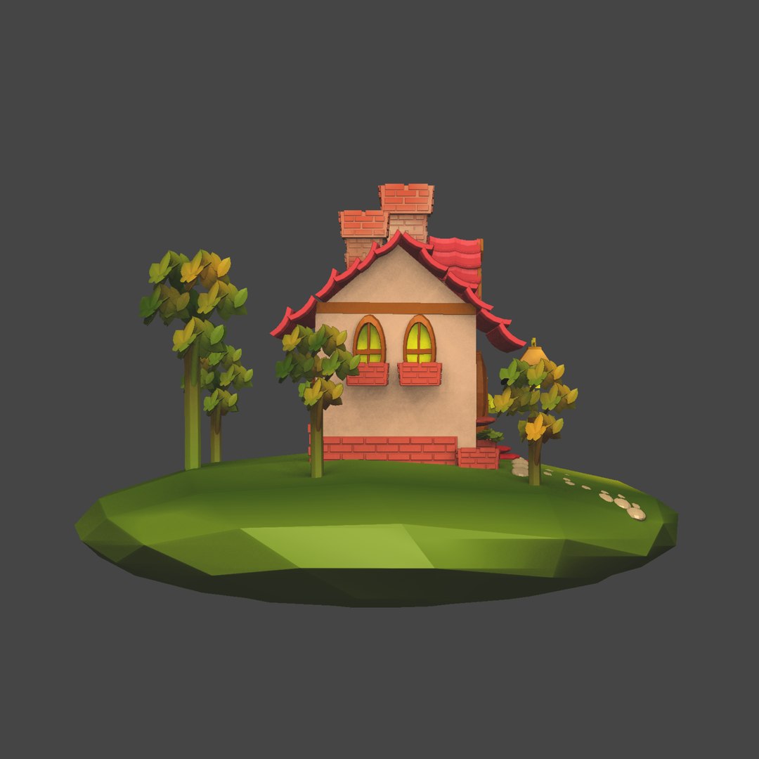 Fantasy House Model - TurboSquid 2095996