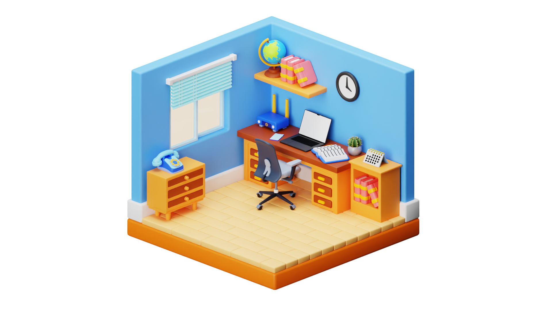3D Workspace Room - TurboSquid 2299819