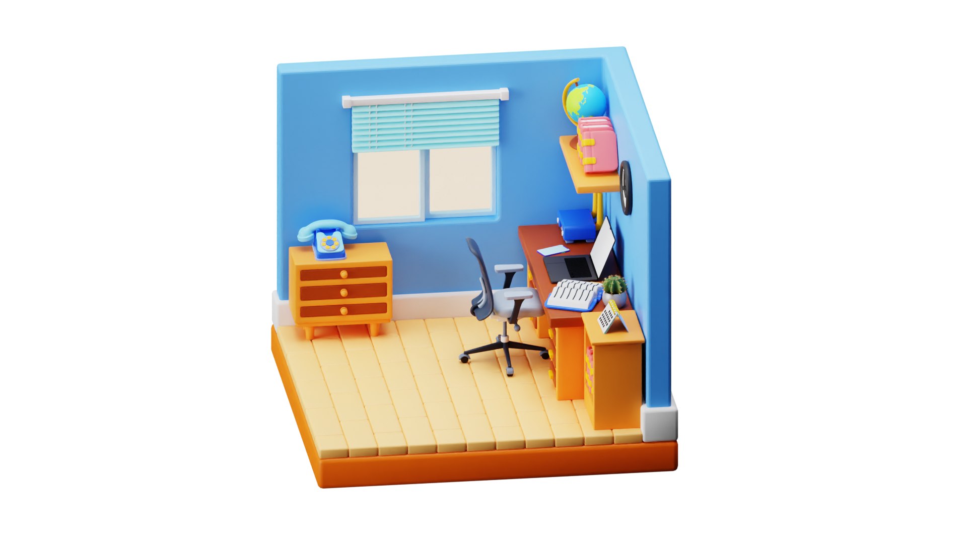 3D Workspace Room - TurboSquid 2299819