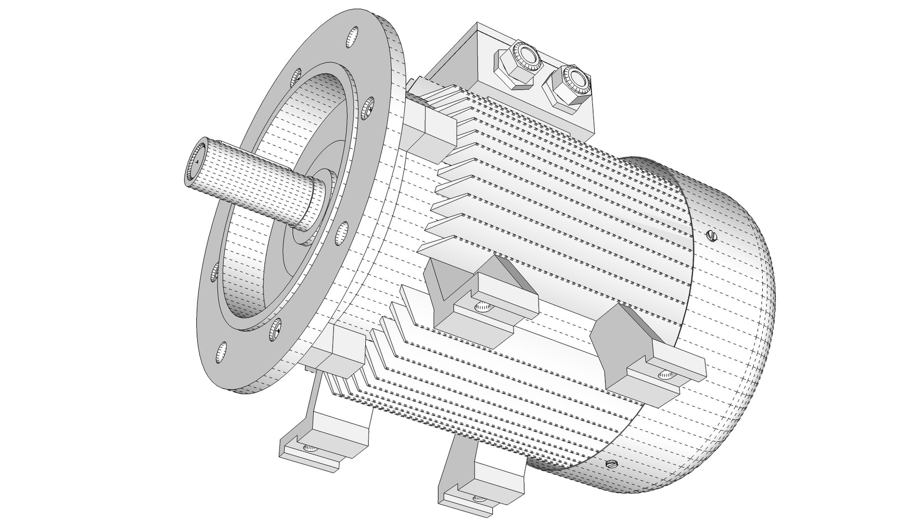 3D Electric Motor - TurboSquid 1327843
