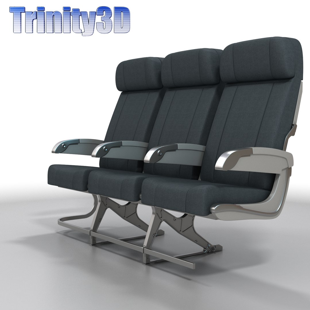 Airline Chairs 3d Model