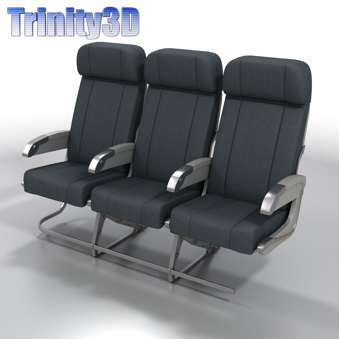 Airline Chairs 3d Model