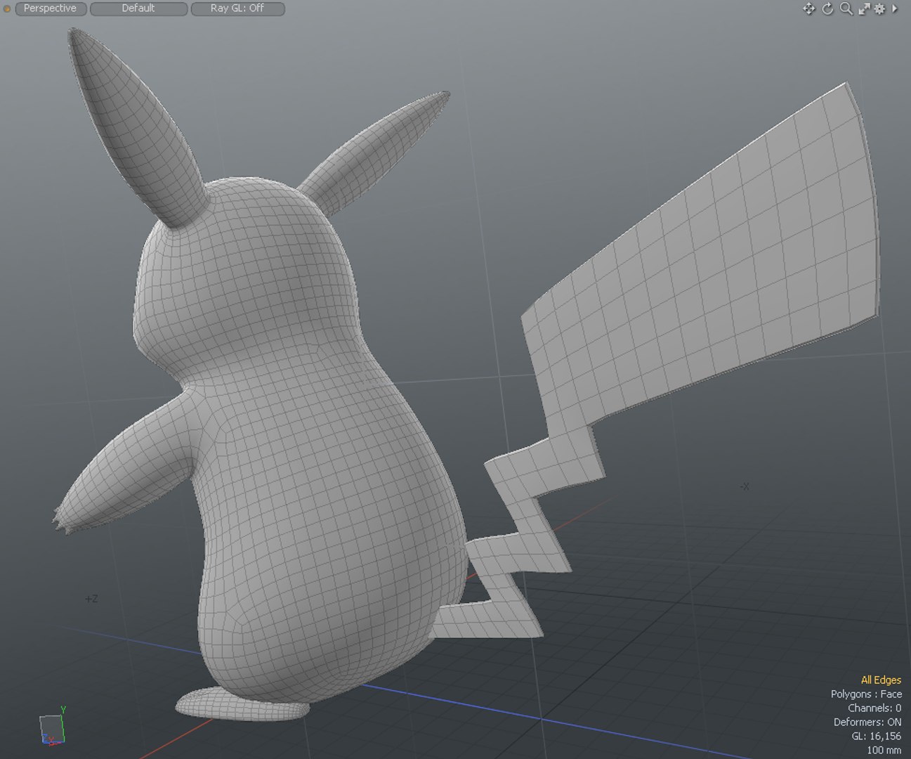 3d Model Pikachu Pokemon