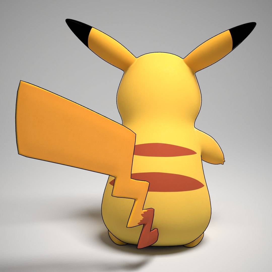 3d Model Pikachu Pokemon