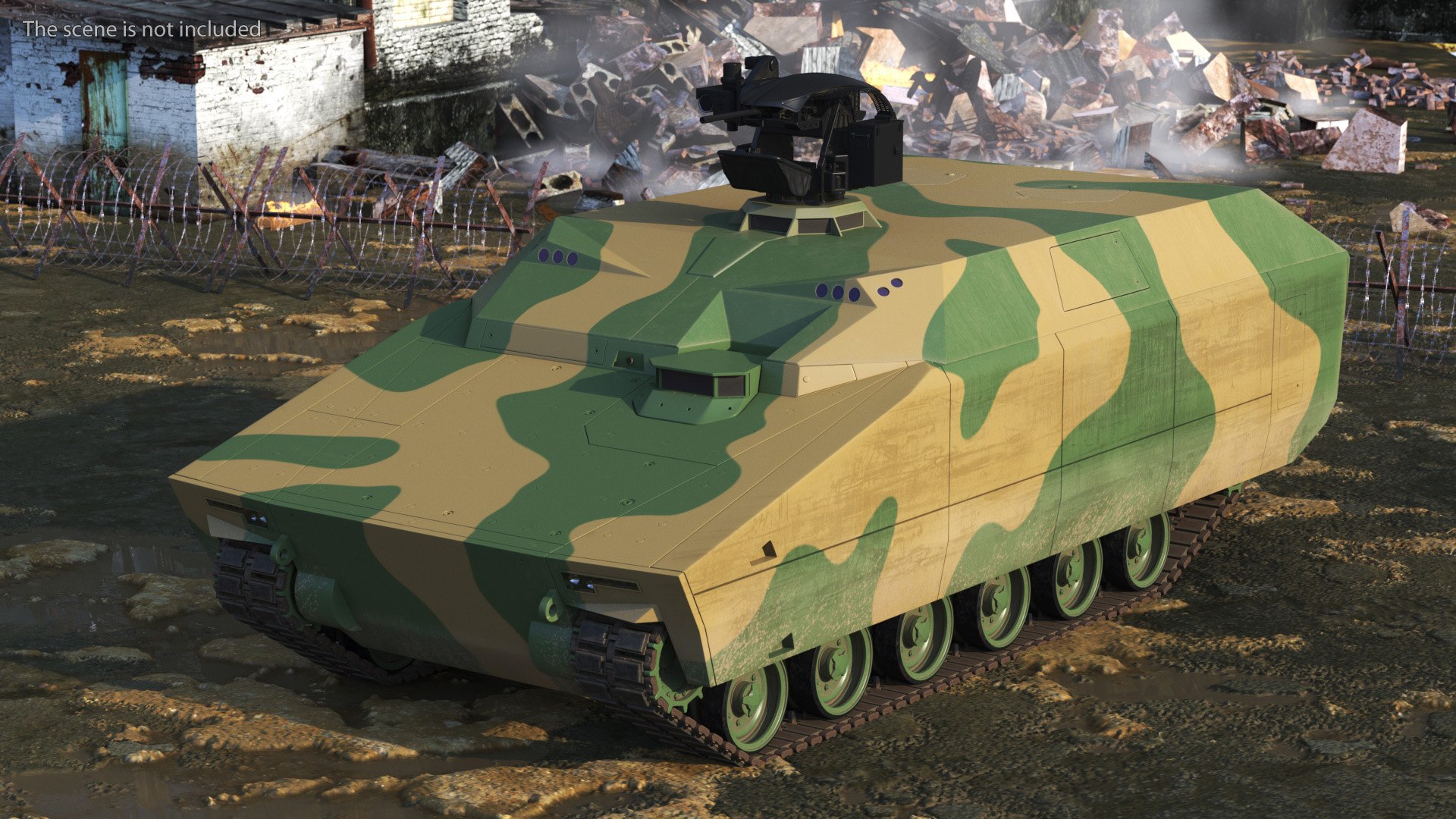 Next Gen Tracked Marine Assault Vehicle With Machine Gun 3D Model ...