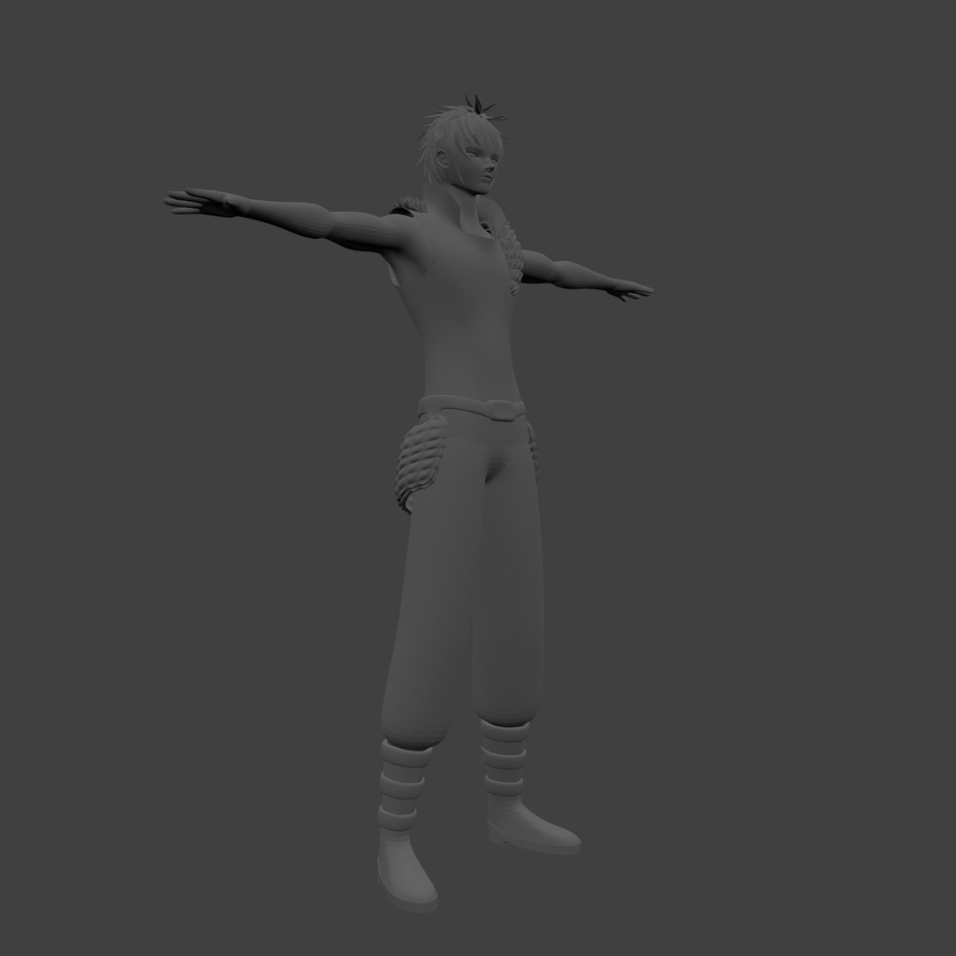 3d Model Concept Male Anime
