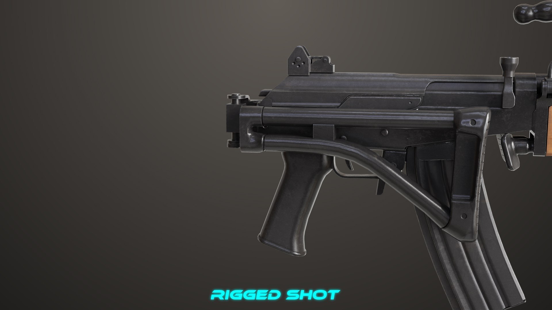 3D 4 Assault Rifle All PBR Unity UE Textures Included Model ...