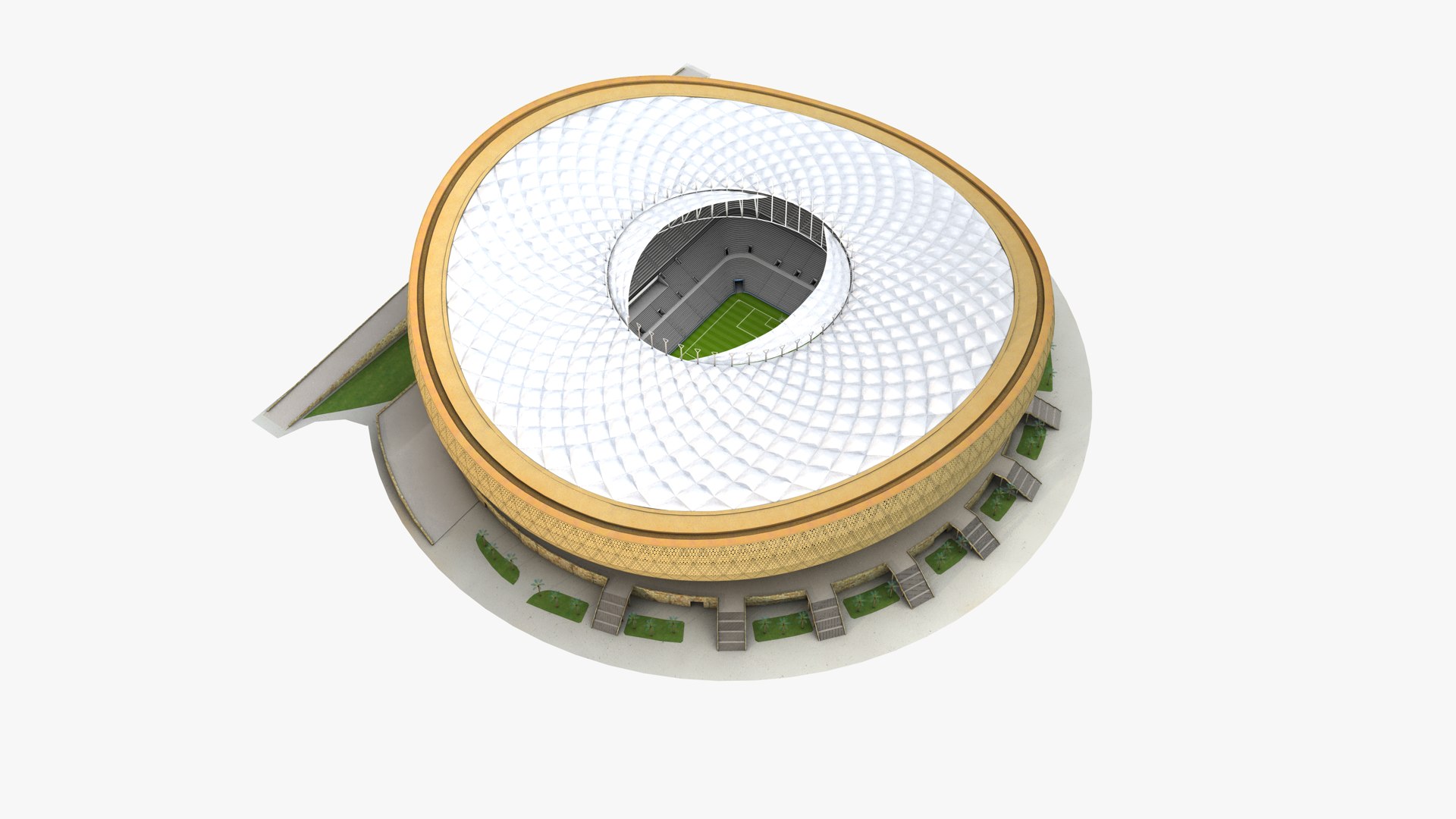 3D Lusail Iconic Stadium Qatar 2022 - No Seats 2 - TurboSquid 1991336