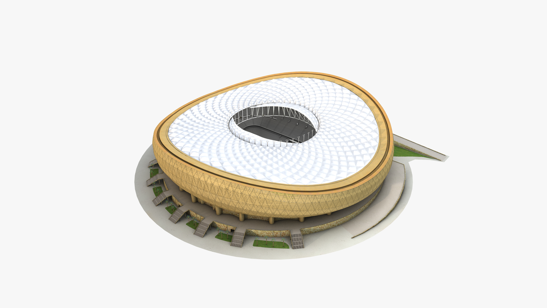 modelo 3d Lusail Iconic Stadium Qatar 2022 - Sin asientos - TurboSquid ...
