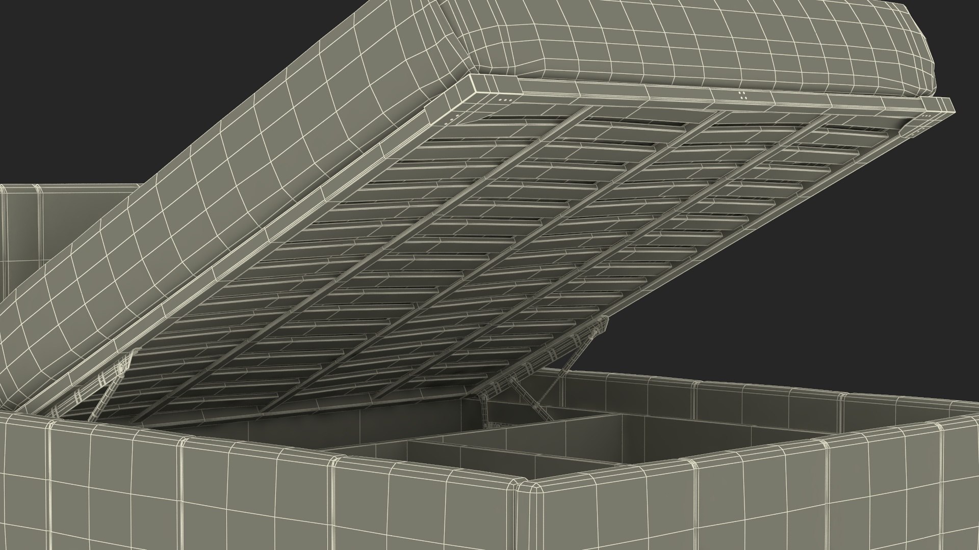 Lifting Bed With Storage Function Rigged Model - TurboSquid 2194300