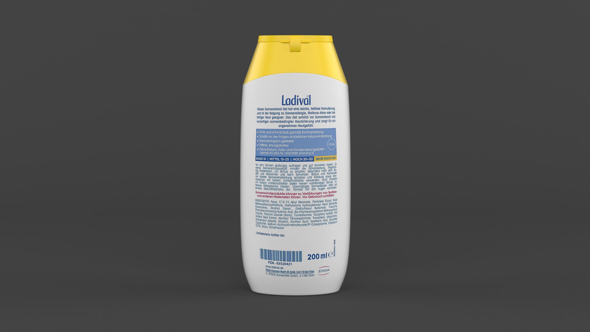 Sun Protection Gel 3D Model - TurboSquid 1940020