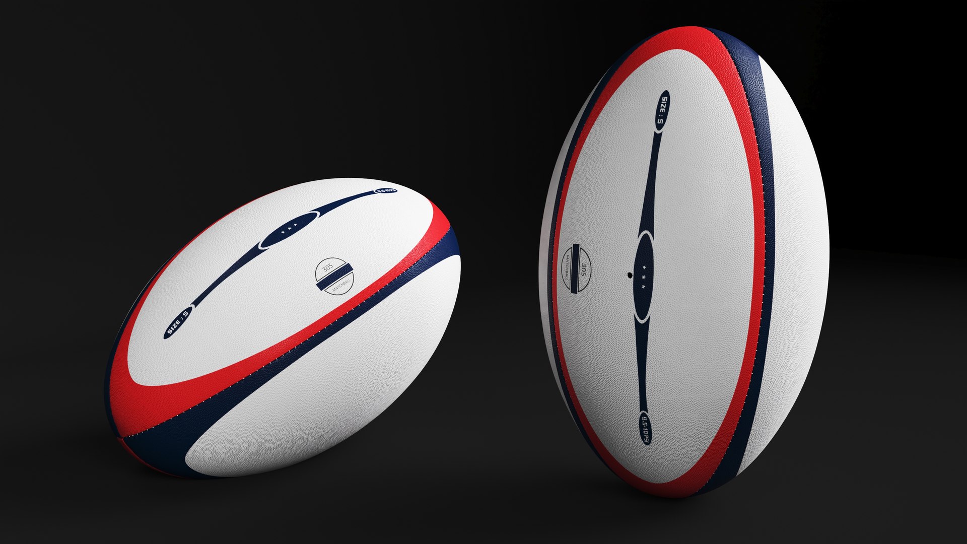 Rugby Ball Size 5 3D Model - TurboSquid 2167660