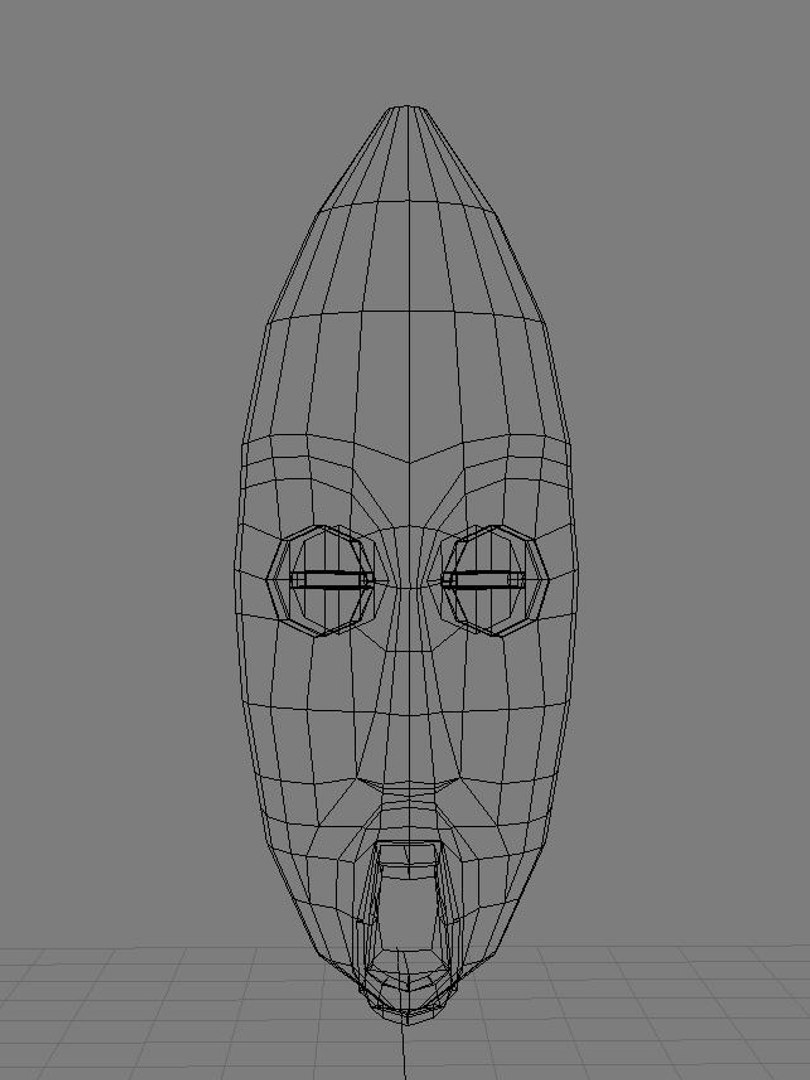 3d Max African Mask