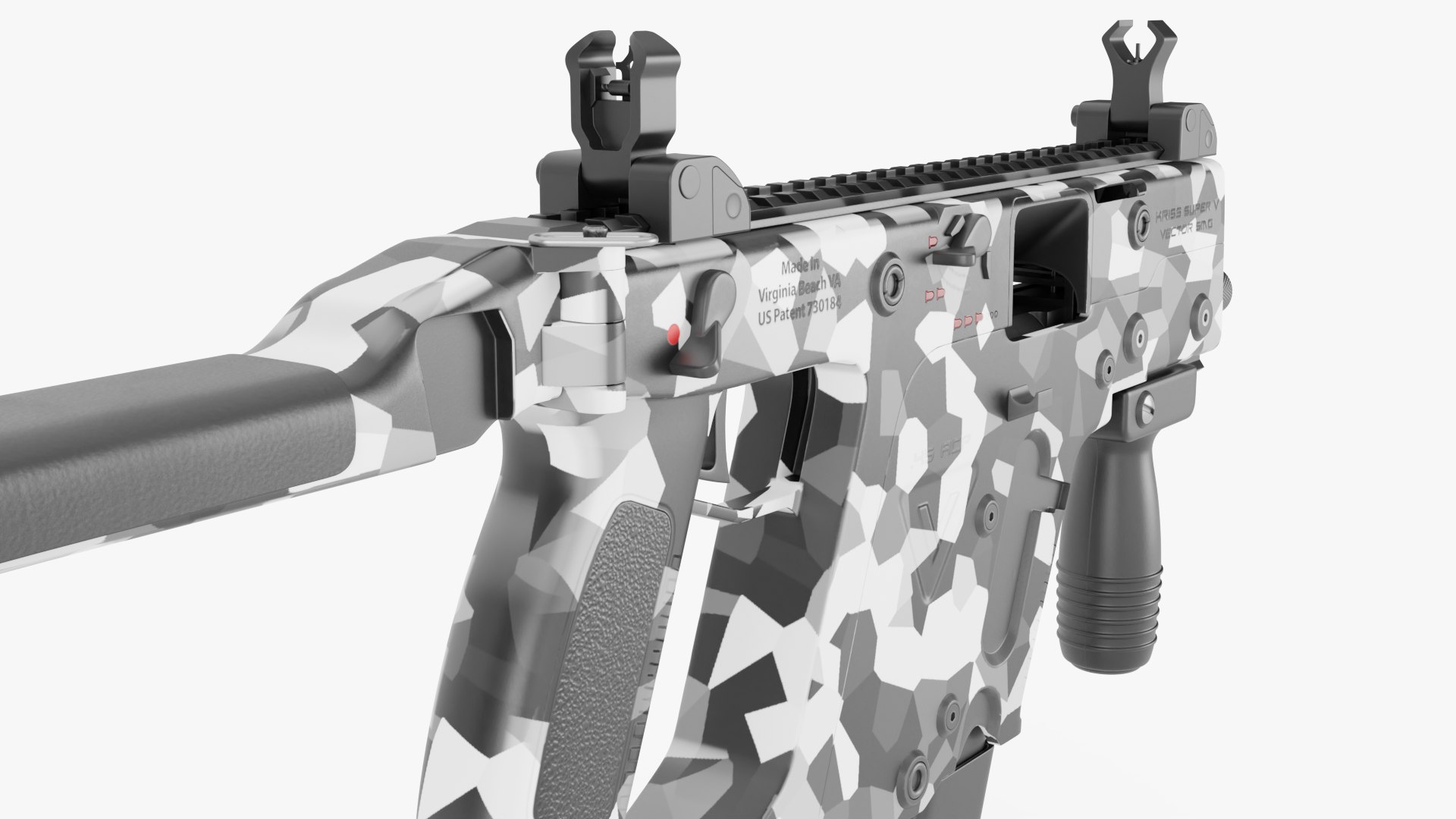 KRISS Vector Gen 1 SMG 45 ACP Camo 3D model - TurboSquid 1915142