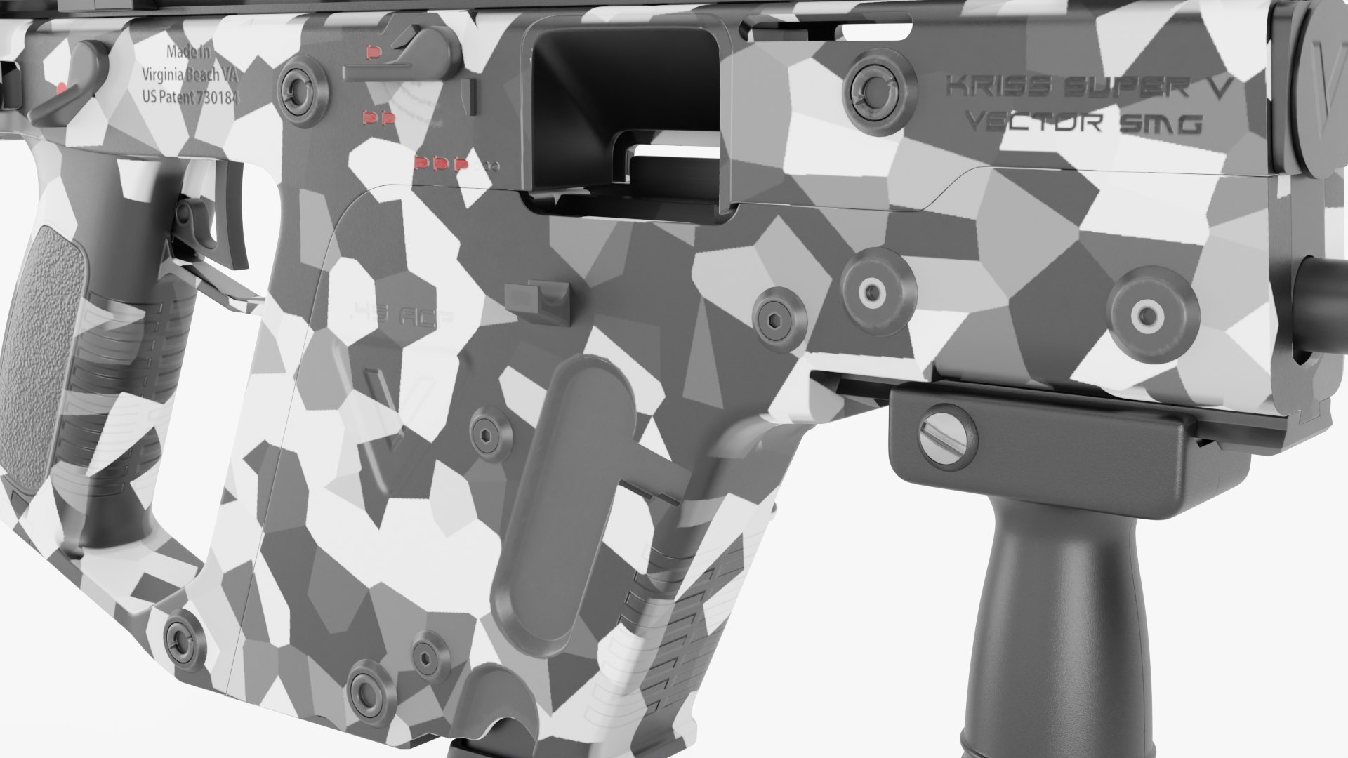 KRISS Vector Gen 1 SMG 45 ACP Camo 3D model - TurboSquid 1915142
