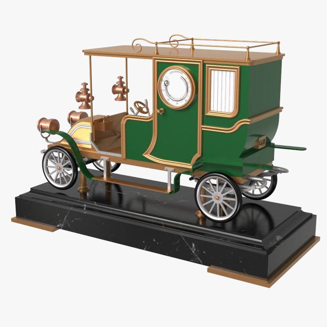 Industrial automaton car clock model - TurboSquid 1612785