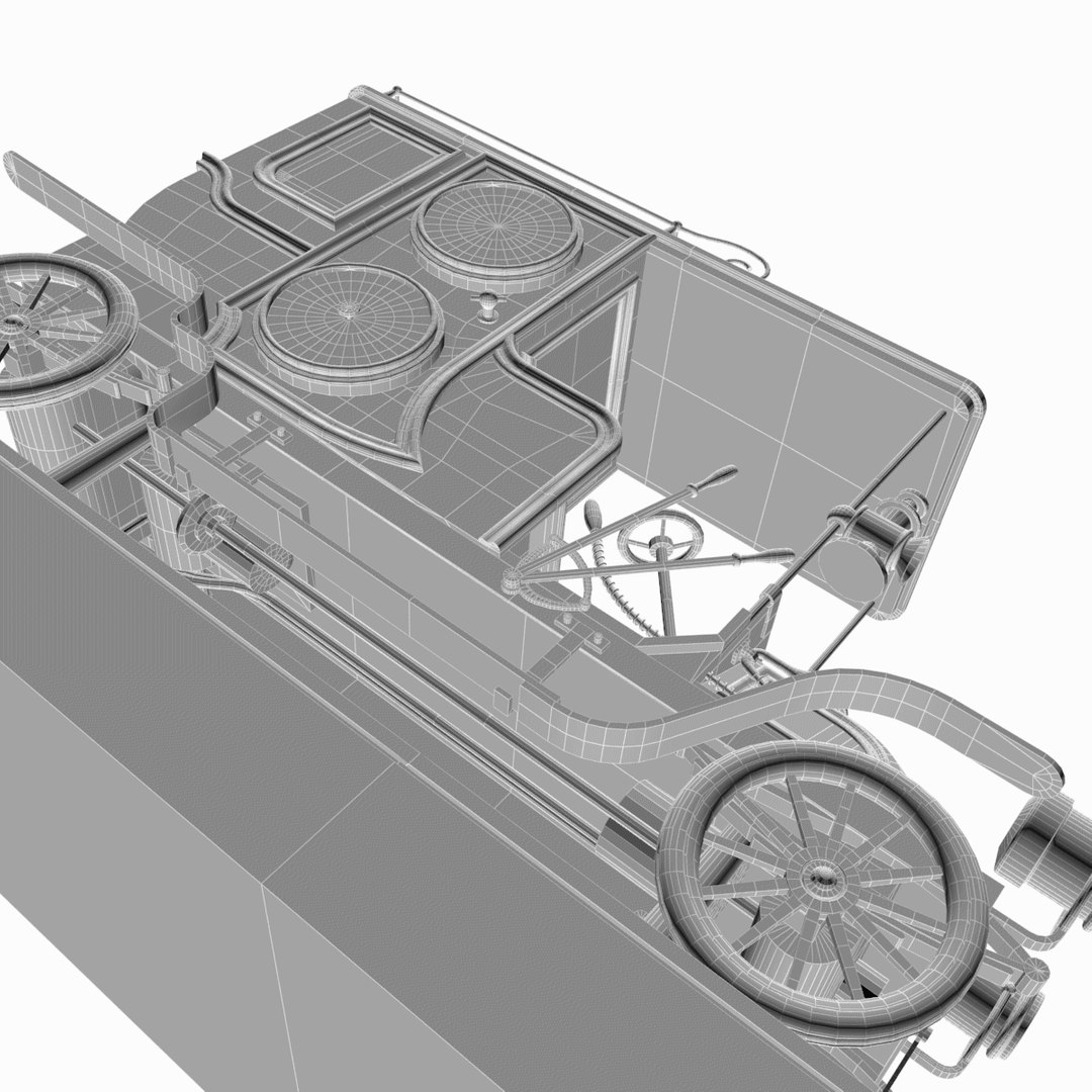 Industrial automaton car clock model - TurboSquid 1612785