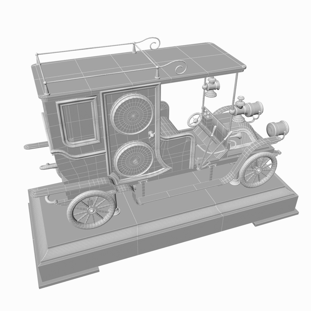 Industrial automaton car clock model - TurboSquid 1612785
