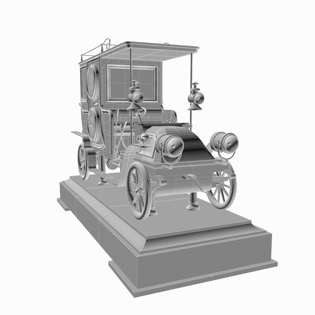 Industrial automaton car clock model - TurboSquid 1612785
