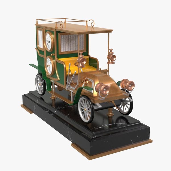 Industrial automaton car clock model - TurboSquid 1612785