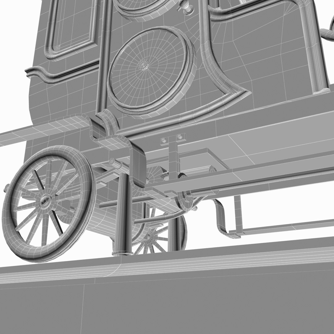 Industrial automaton car clock model - TurboSquid 1612785