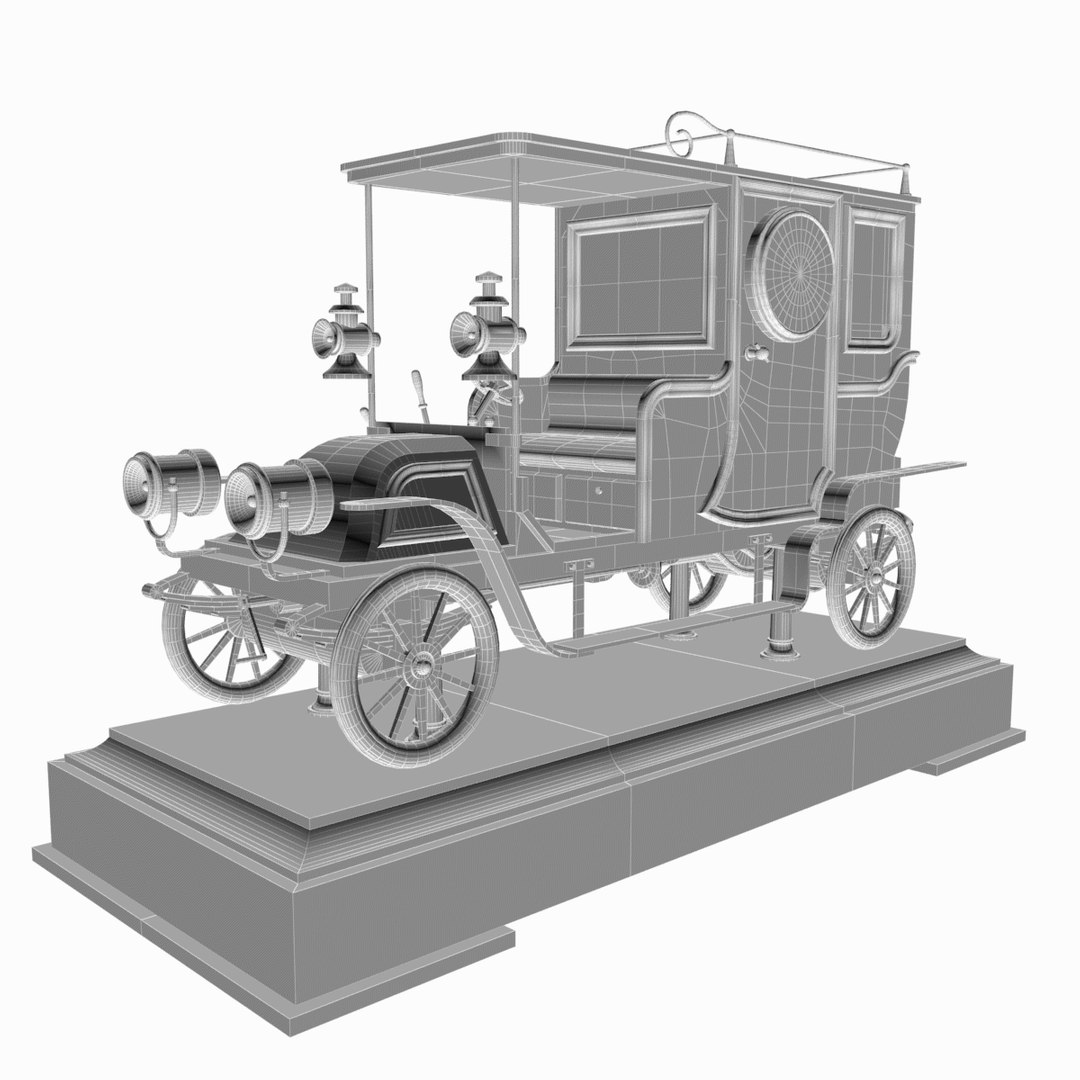 Industrial automaton car clock model - TurboSquid 1612785