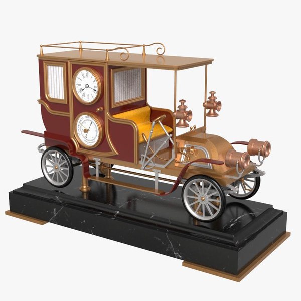 Industrial automaton car clock model - TurboSquid 1612785