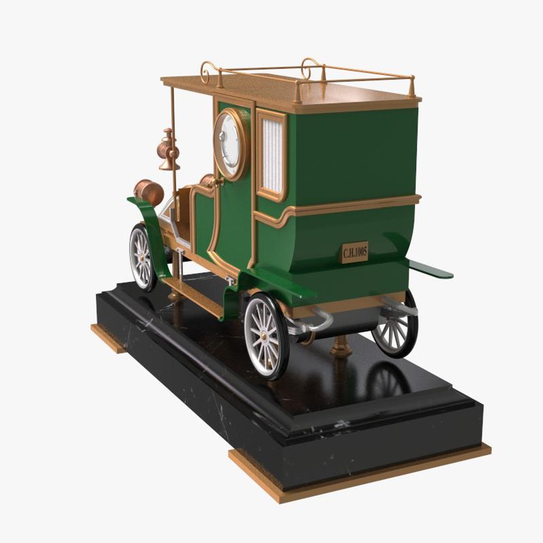 Industrial automaton car clock model - TurboSquid 1612785