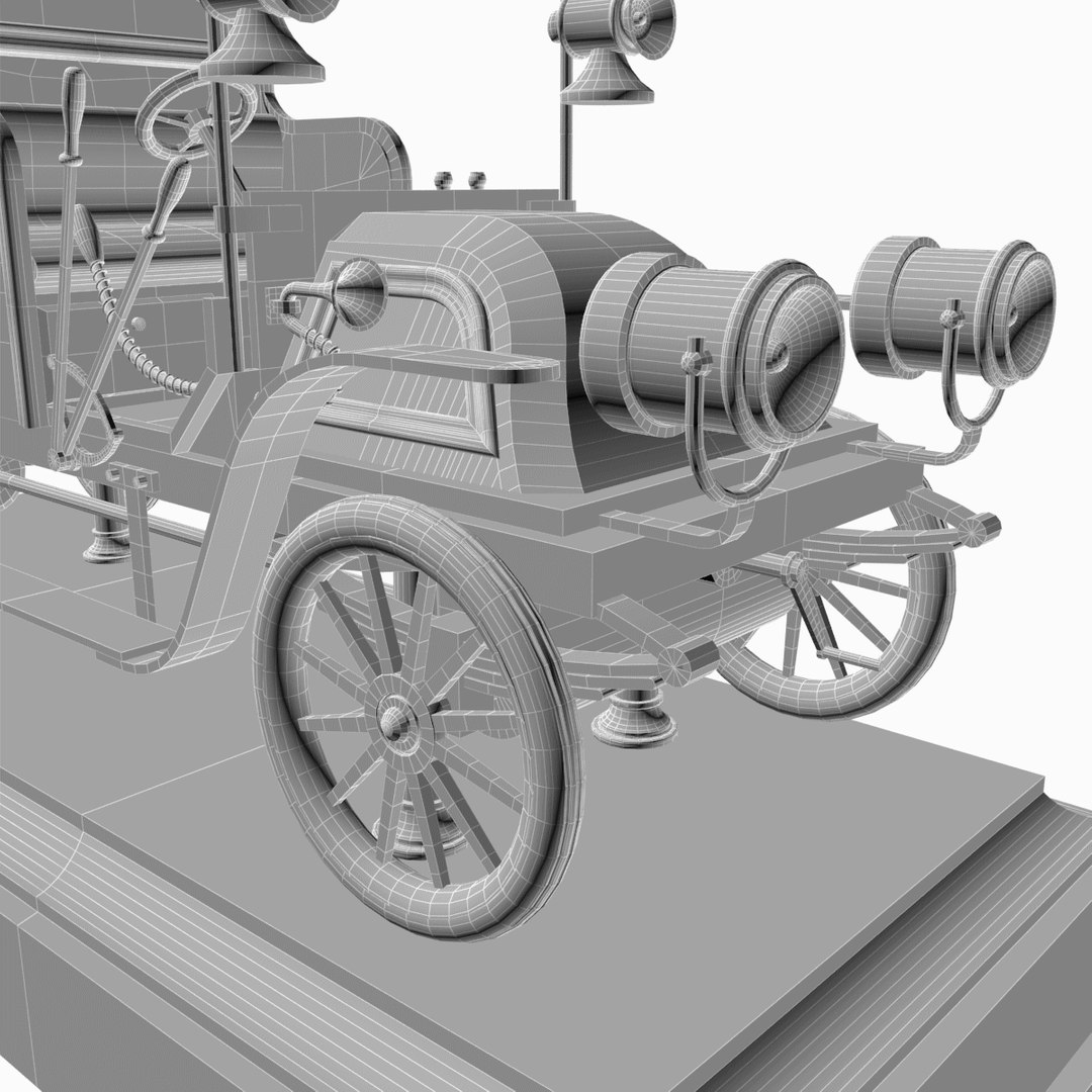 Industrial automaton car clock model - TurboSquid 1612785