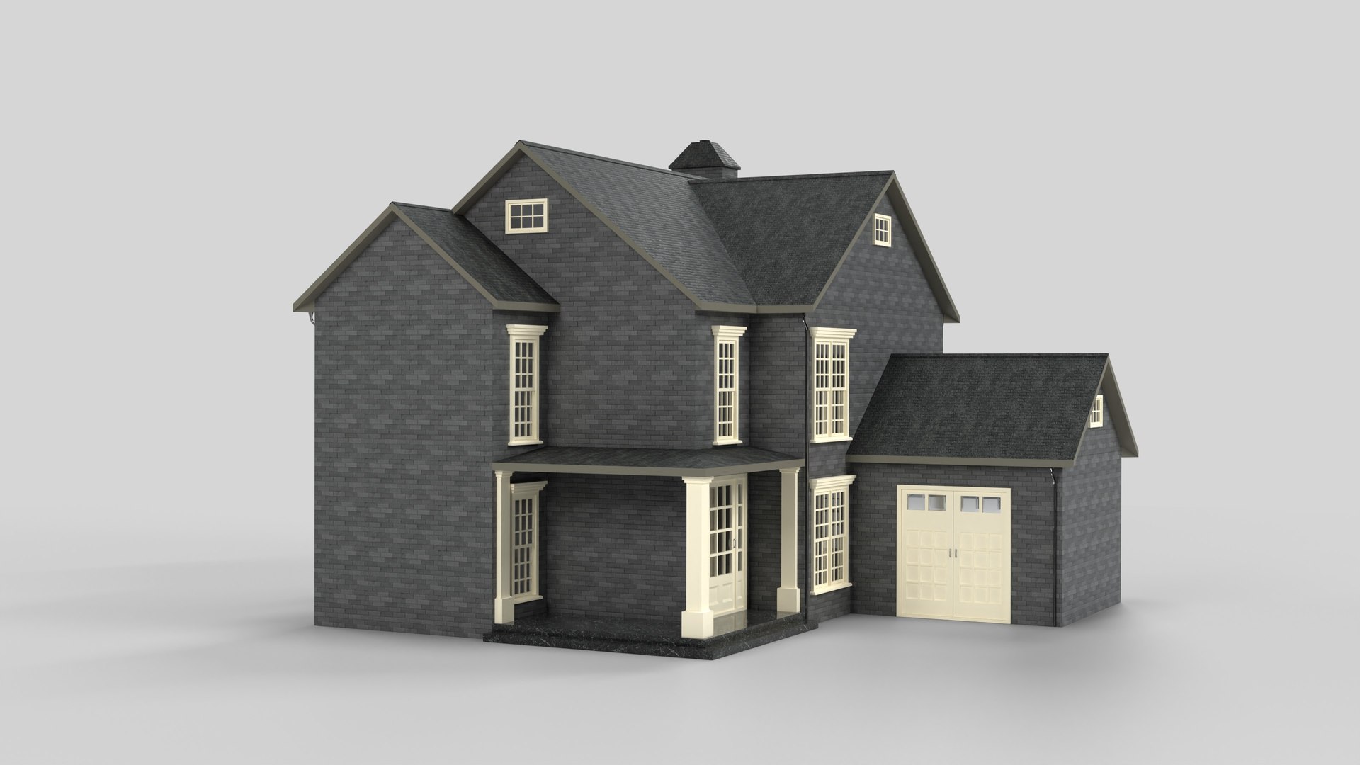 Neighborhood House 02T1 3D Model - TurboSquid 2212040