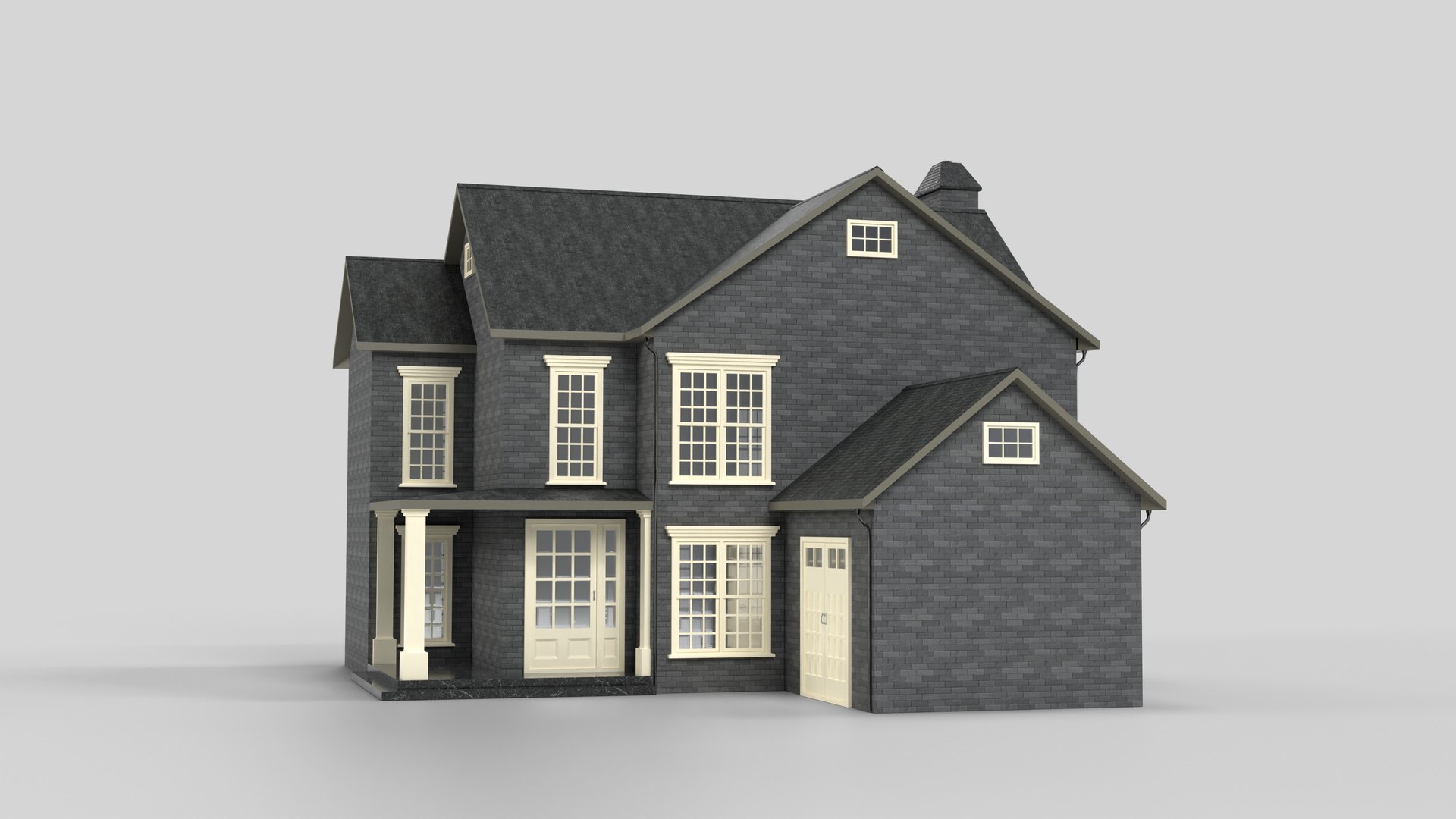 Neighborhood House 02T1 3D Model - TurboSquid 2212040