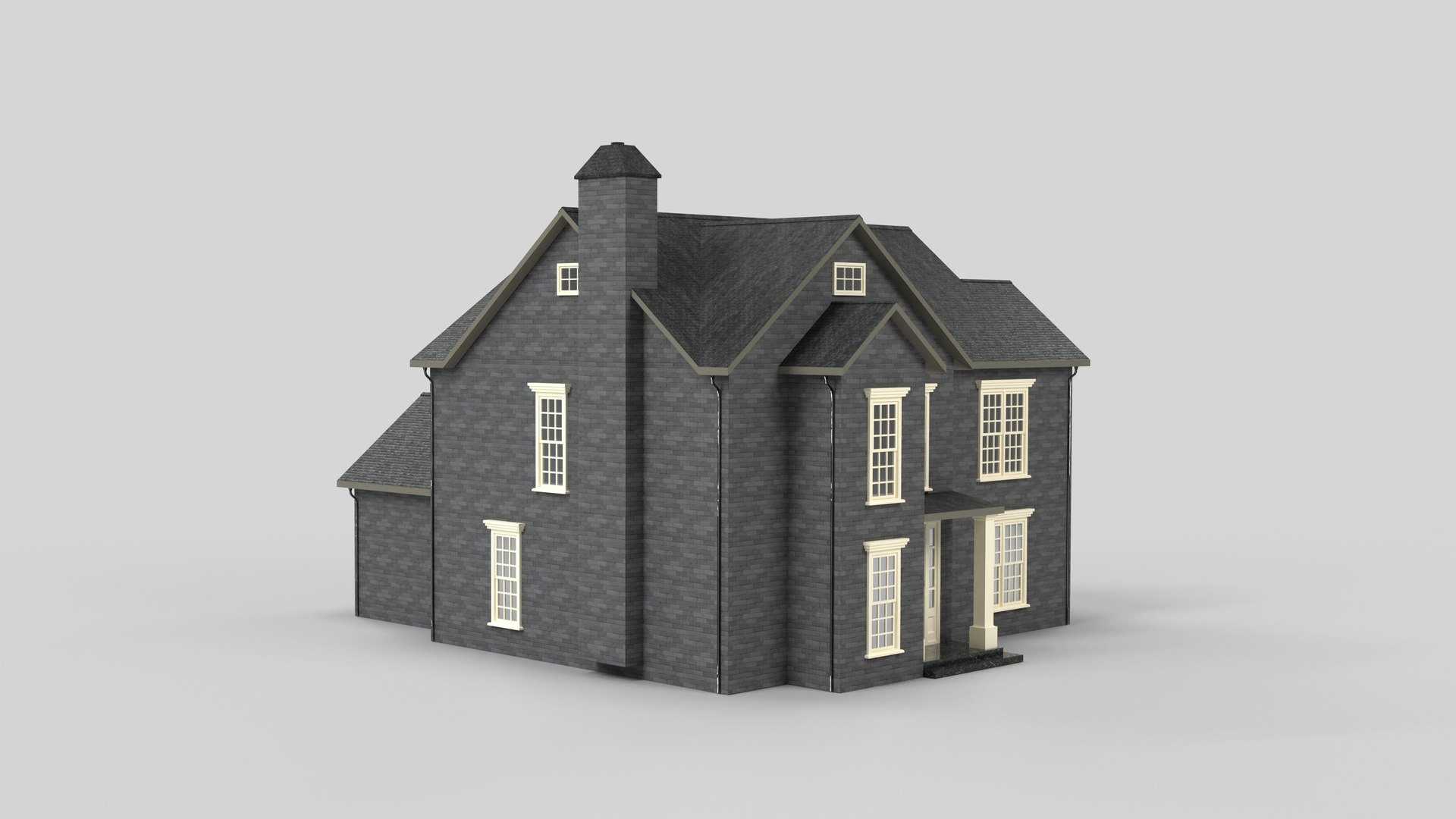 Neighborhood House 02T1 3D Model - TurboSquid 2212040