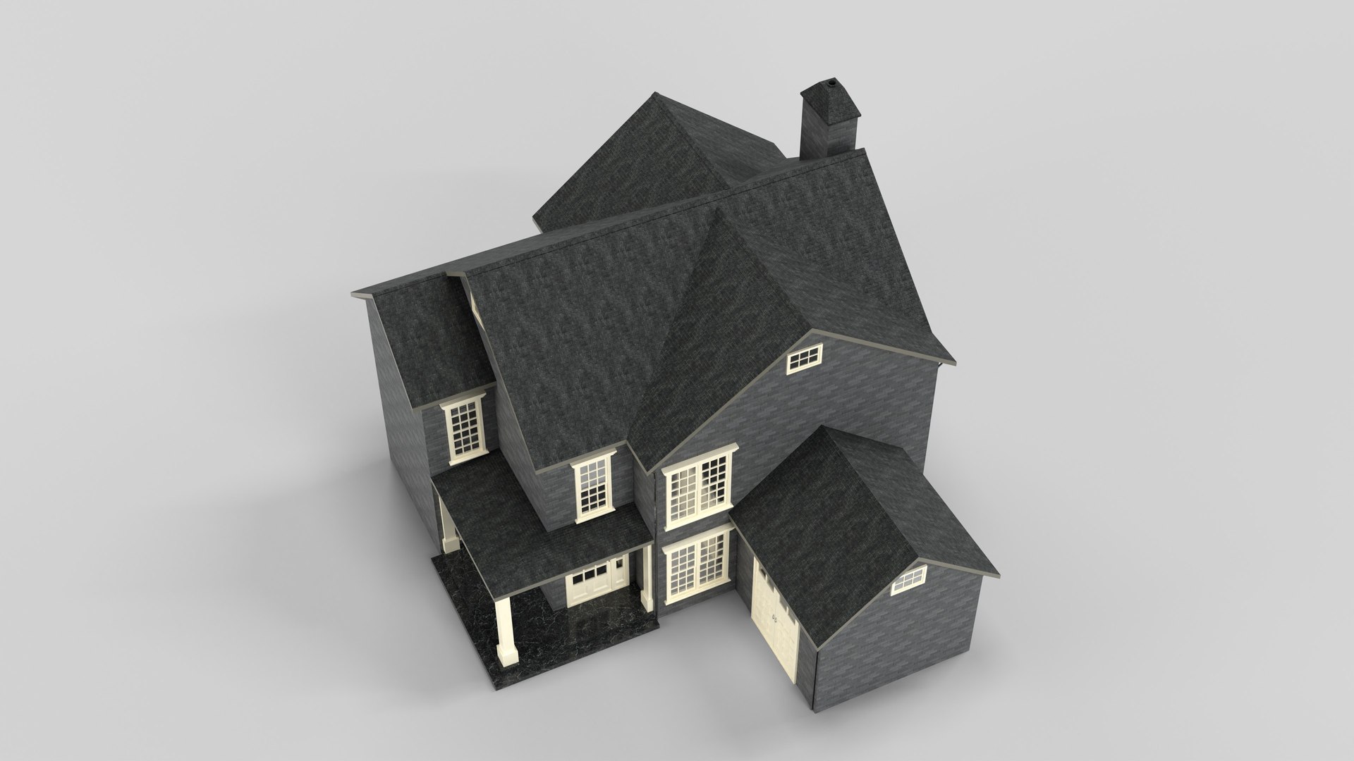 Neighborhood House 02T1 3D Model - TurboSquid 2212040
