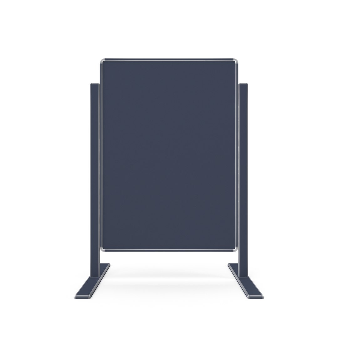 3D Model Double-Sided Metal Sign For Restaurant Menus Ground Mounted ...