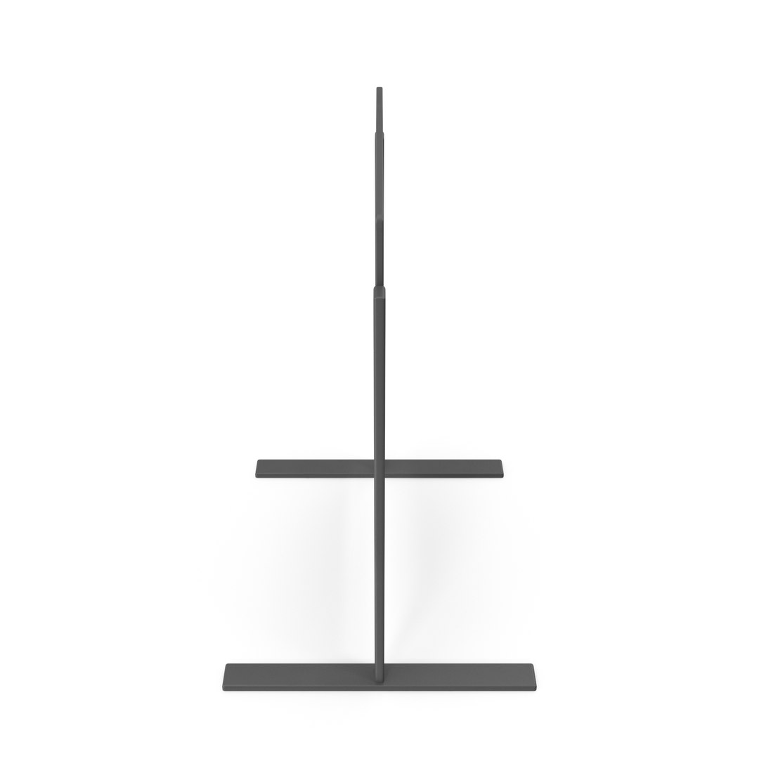 3D Model Double-Sided Metal Sign For Restaurant Menus Ground Mounted ...