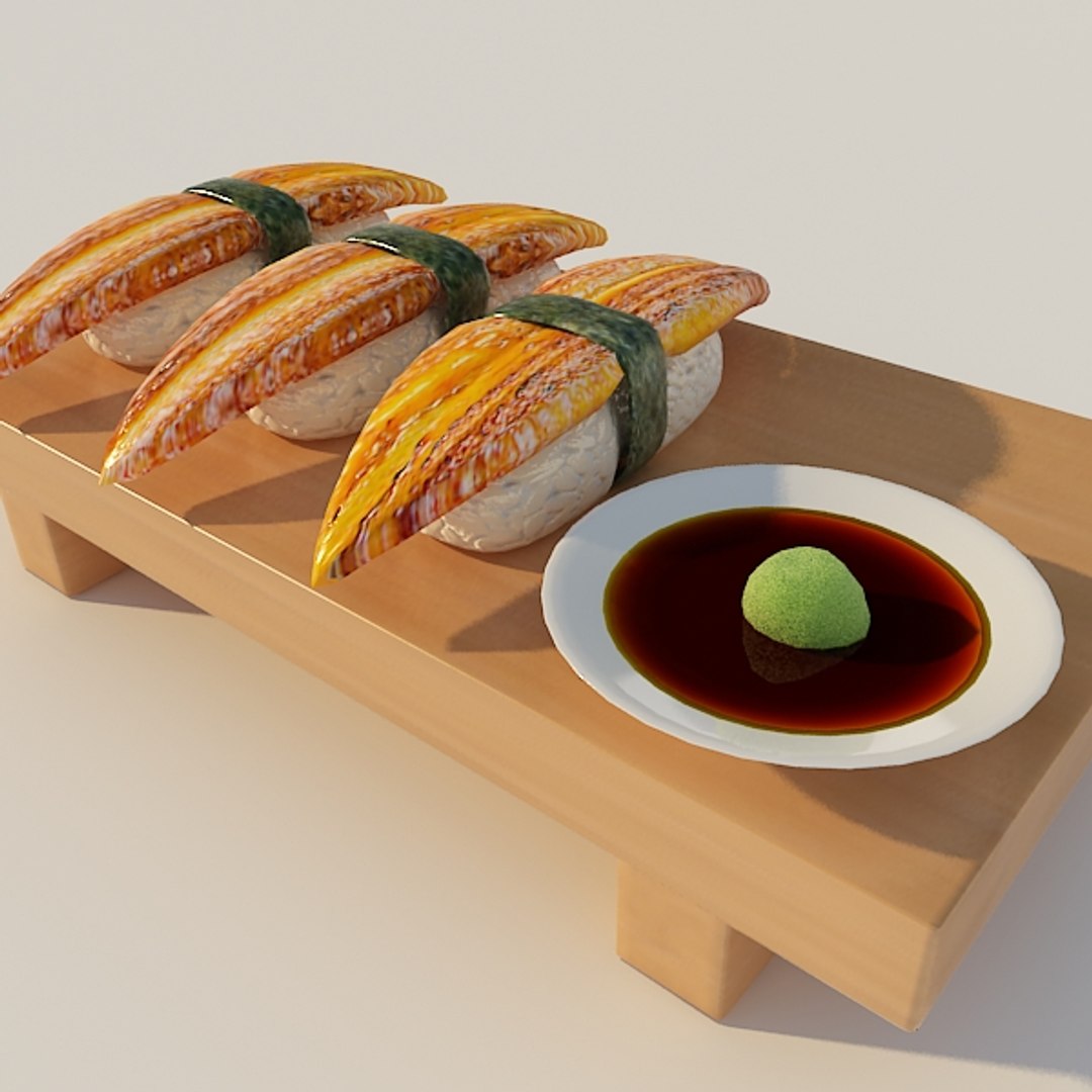 3d sushi model