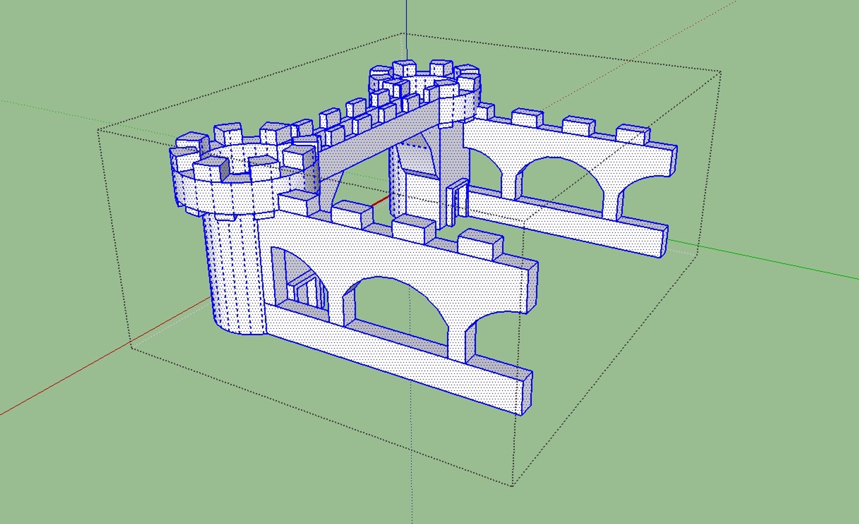 3D barbacana castillo medieval model - TurboSquid 1276620