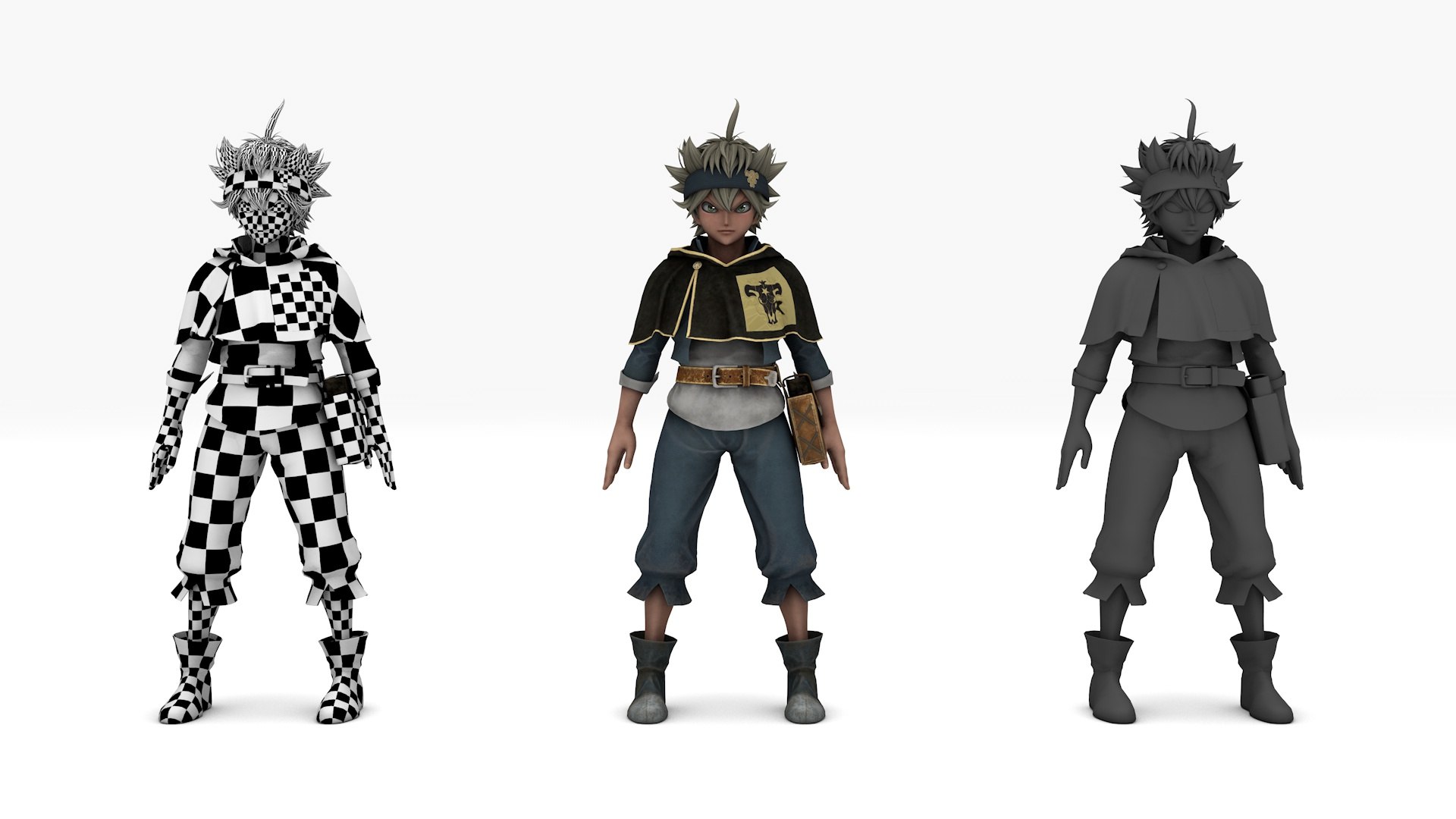 3D Asta Anime Boy - TurboSquid 1896332