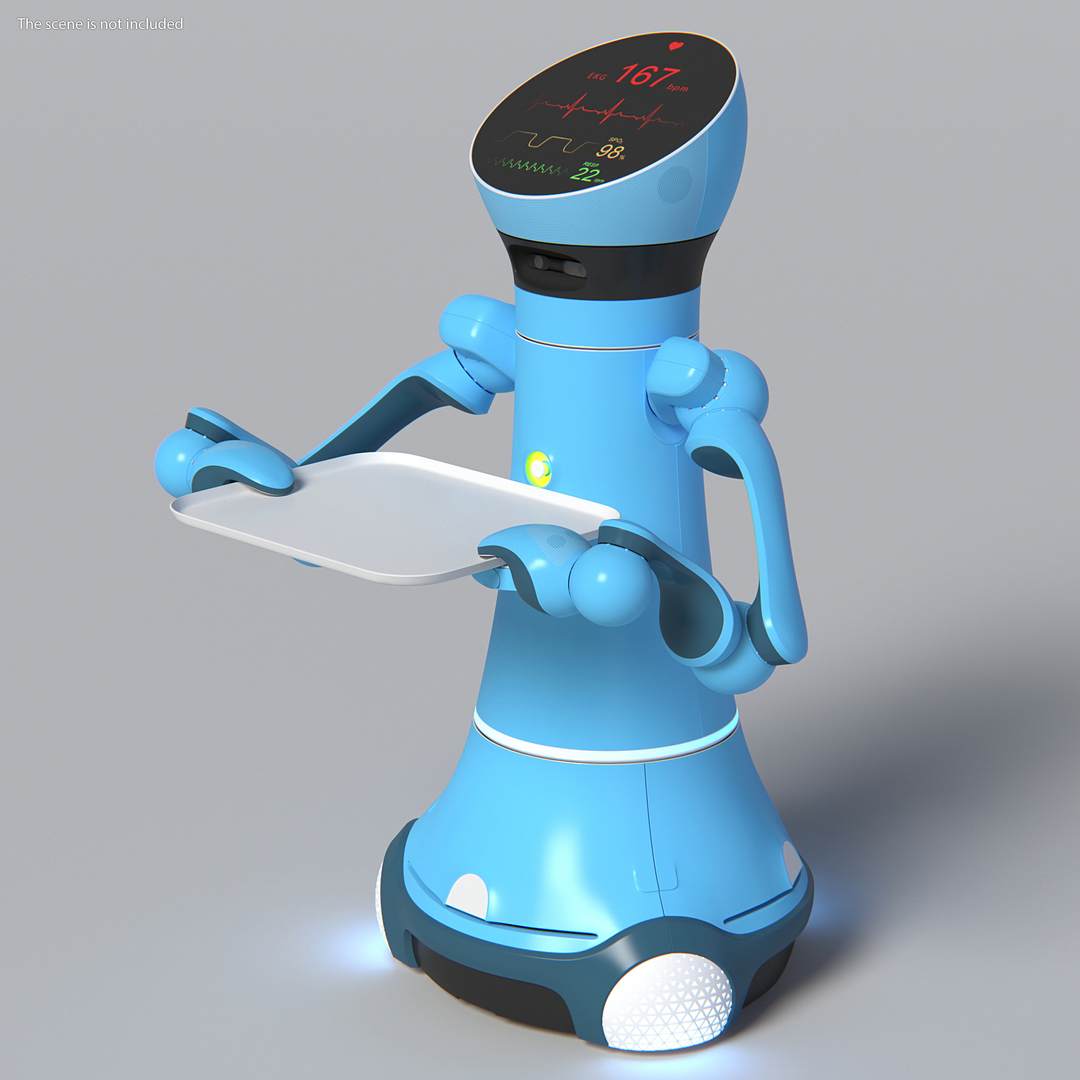 Medical service robot 3D model - TurboSquid 1604563