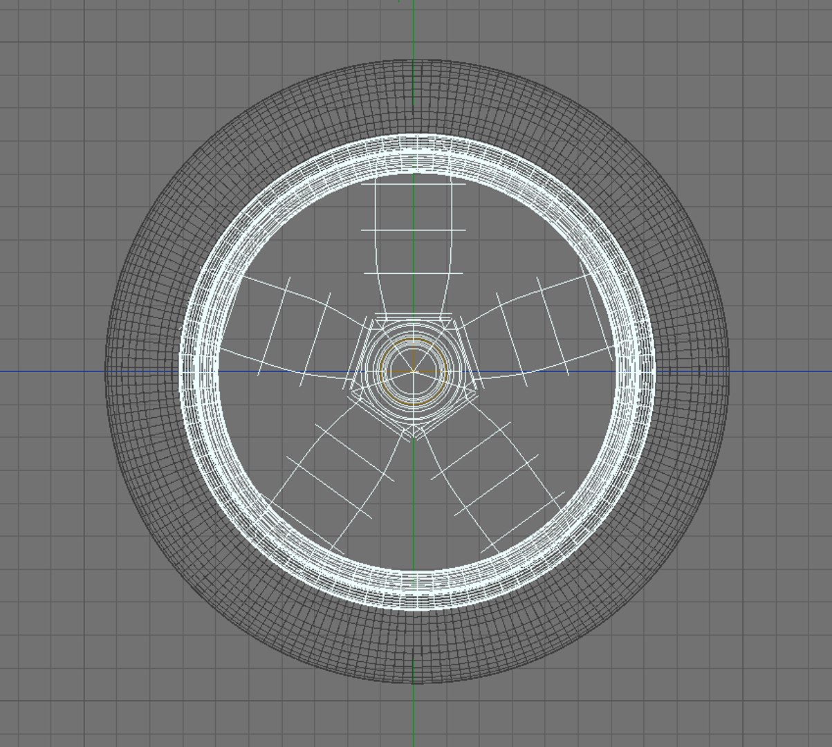 3d Model Car Tire Tyre Rim