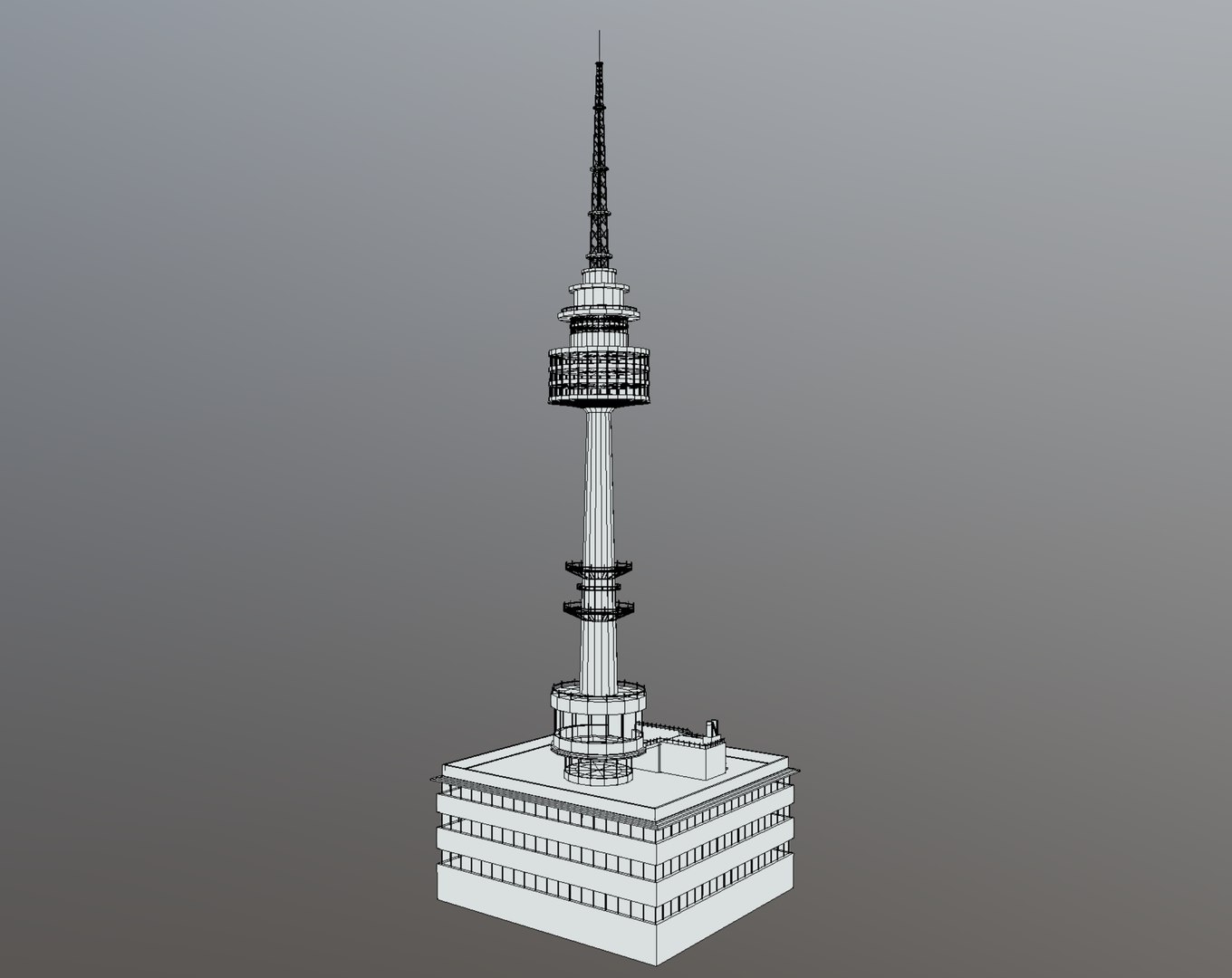 3D Model N Seoul Tower - TurboSquid 2203015