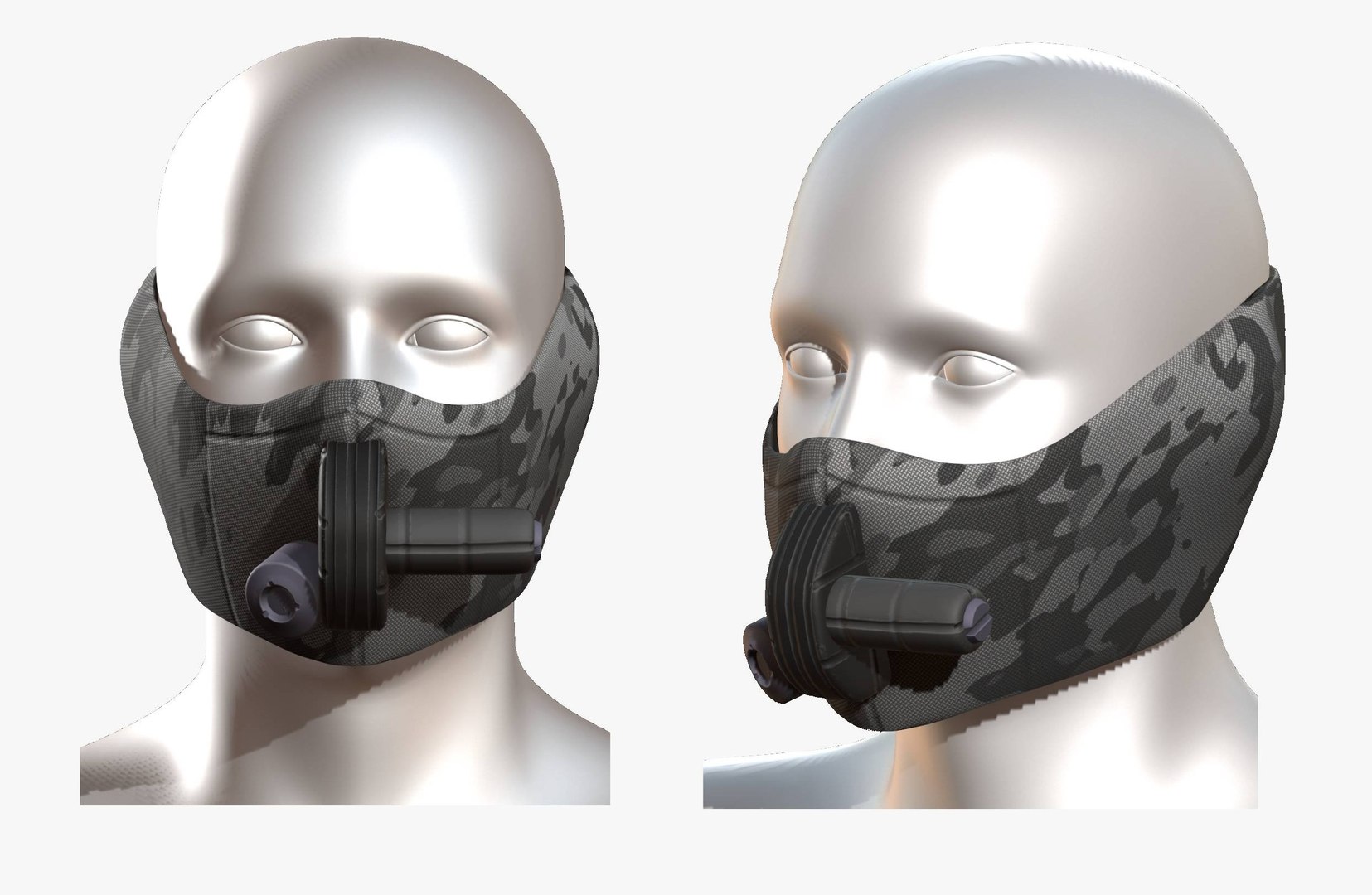 Gas mask helmet 3D model - TurboSquid 1612625