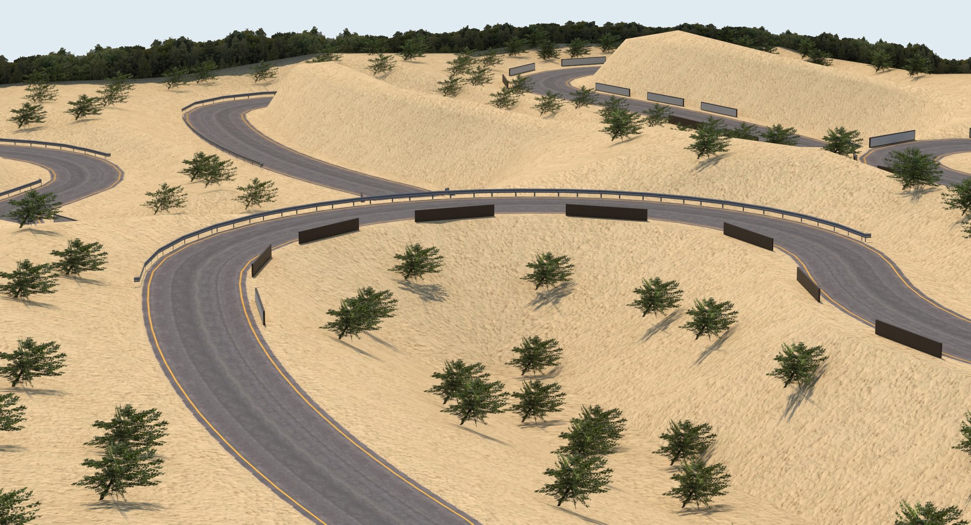 3D Race Track 1 Model - TurboSquid 2156137