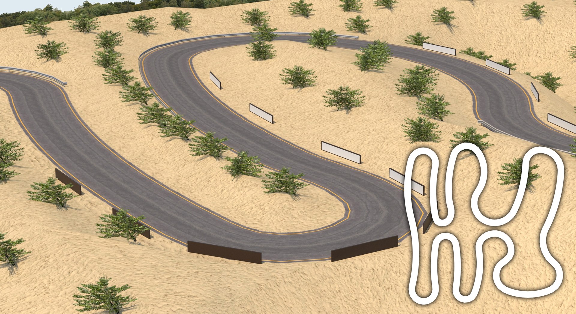 3D Race Track 1 Model - TurboSquid 2156137