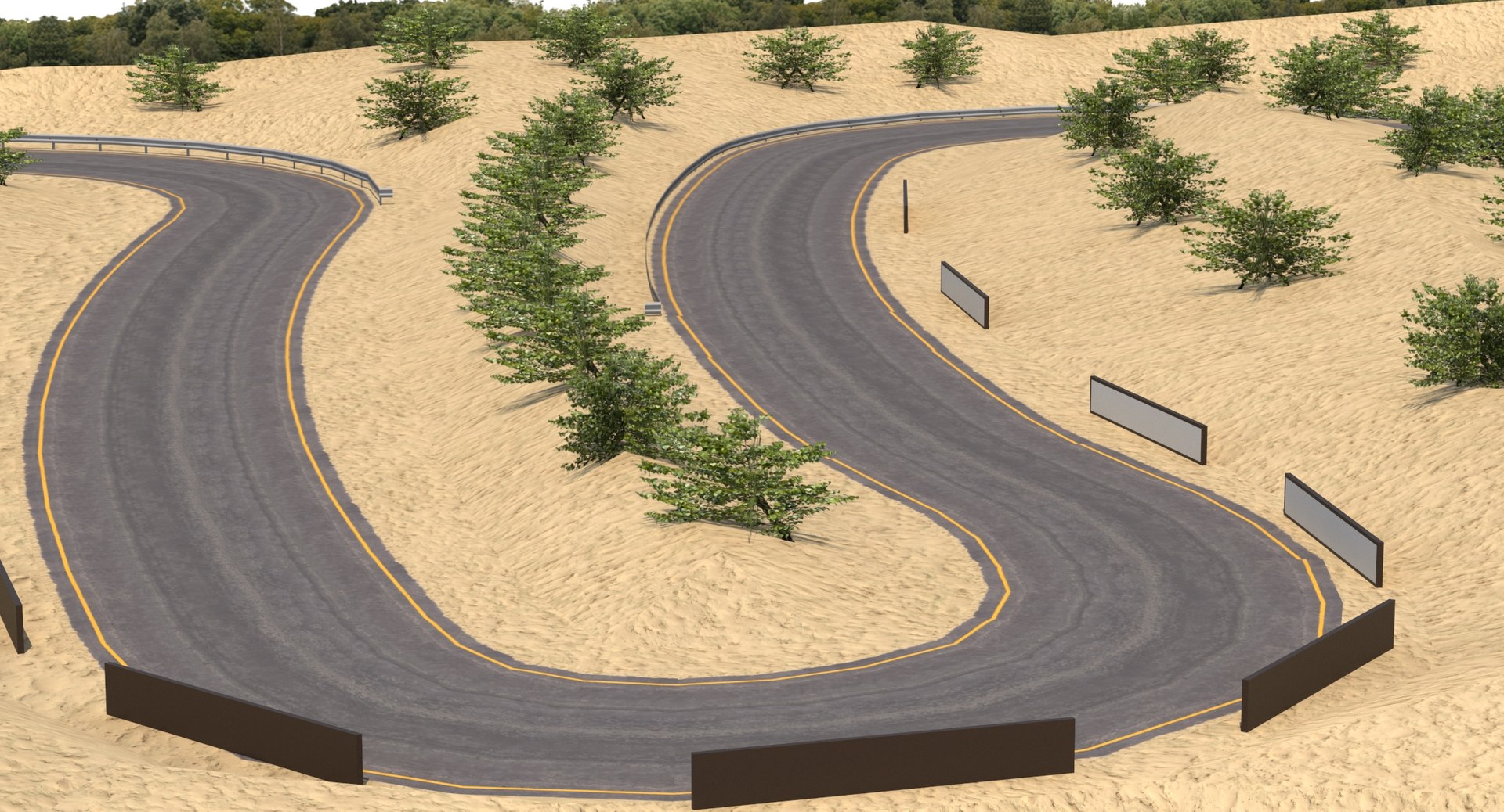 3D Race Track 1 Model - TurboSquid 2156137