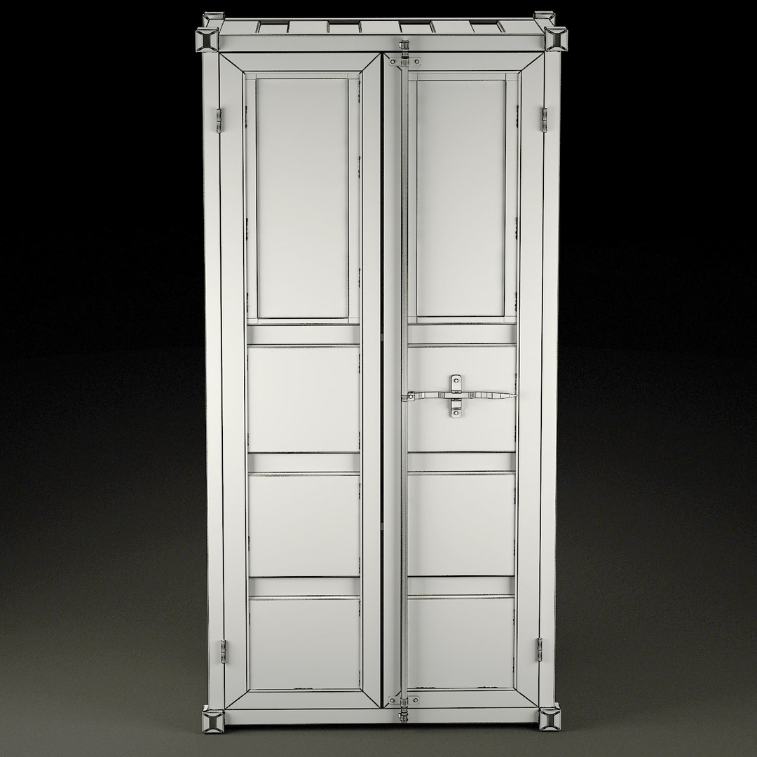sea container wardrobe industrial 3d max