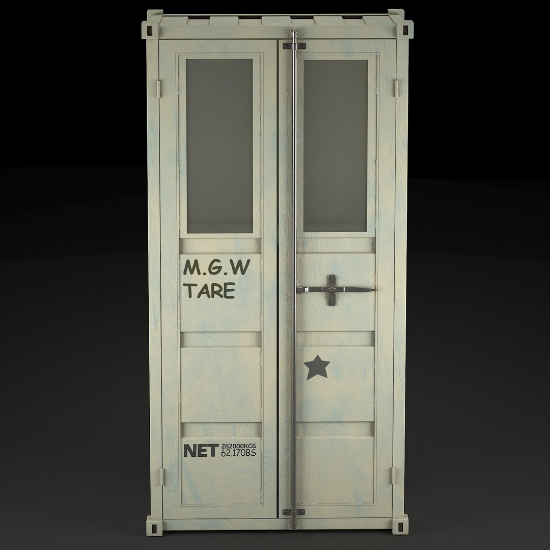 sea container wardrobe industrial 3d max
